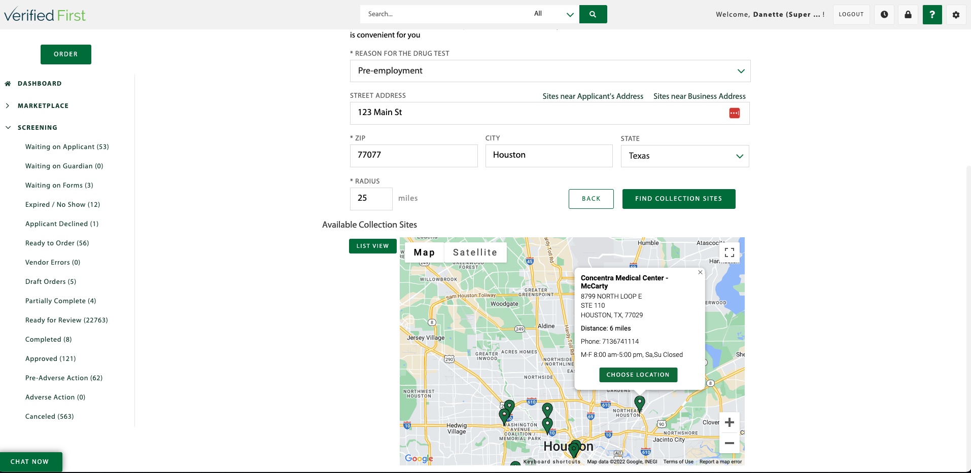 eScreen Ordering Process – Client Resource Center