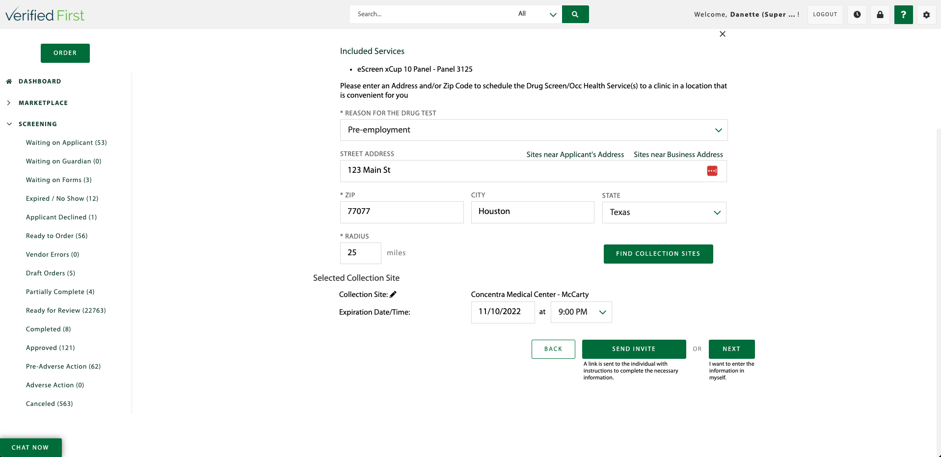 eScreen Ordering Process – Client Resource Center
