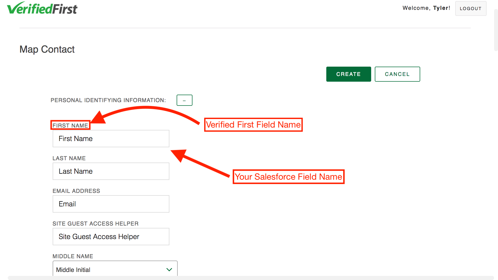 Configuration Step 3 Field Mapping Client Resource Center