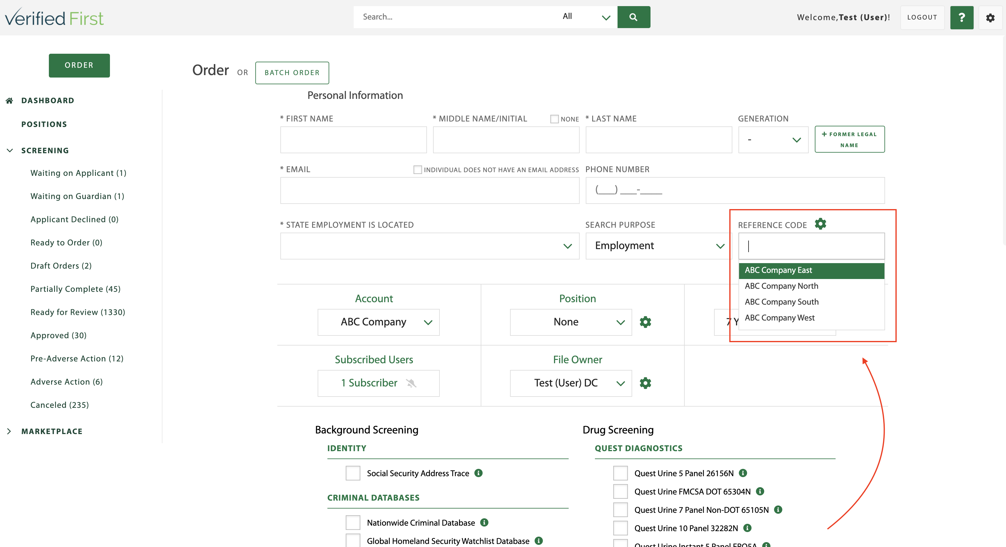 Reference Codes Client Resource Center