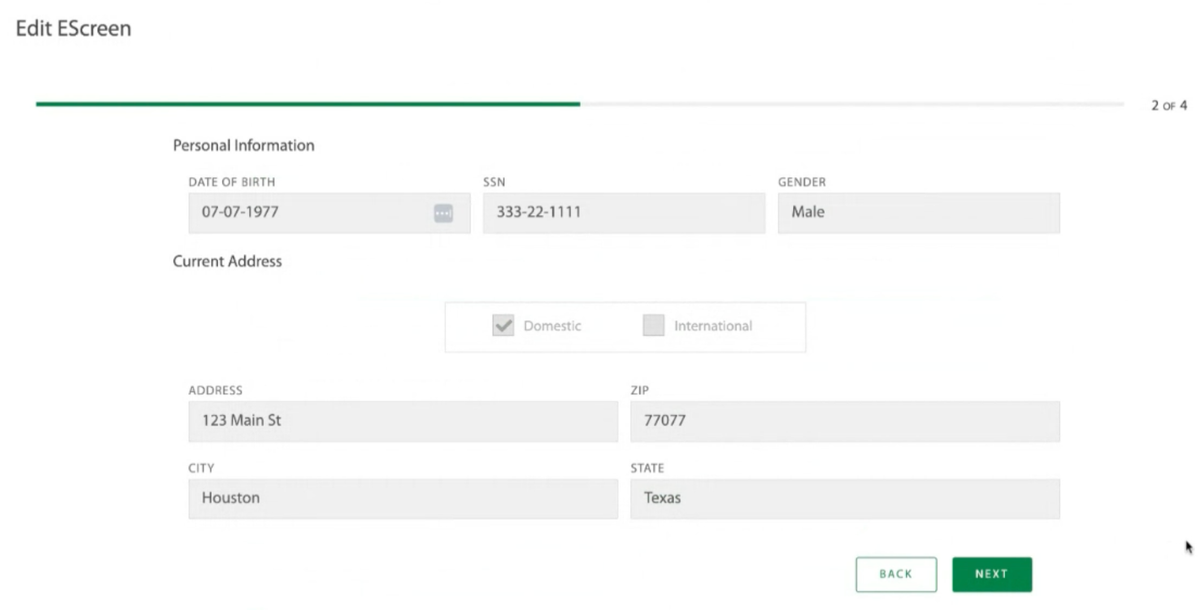Edit eScreen Order – Client Resource Center