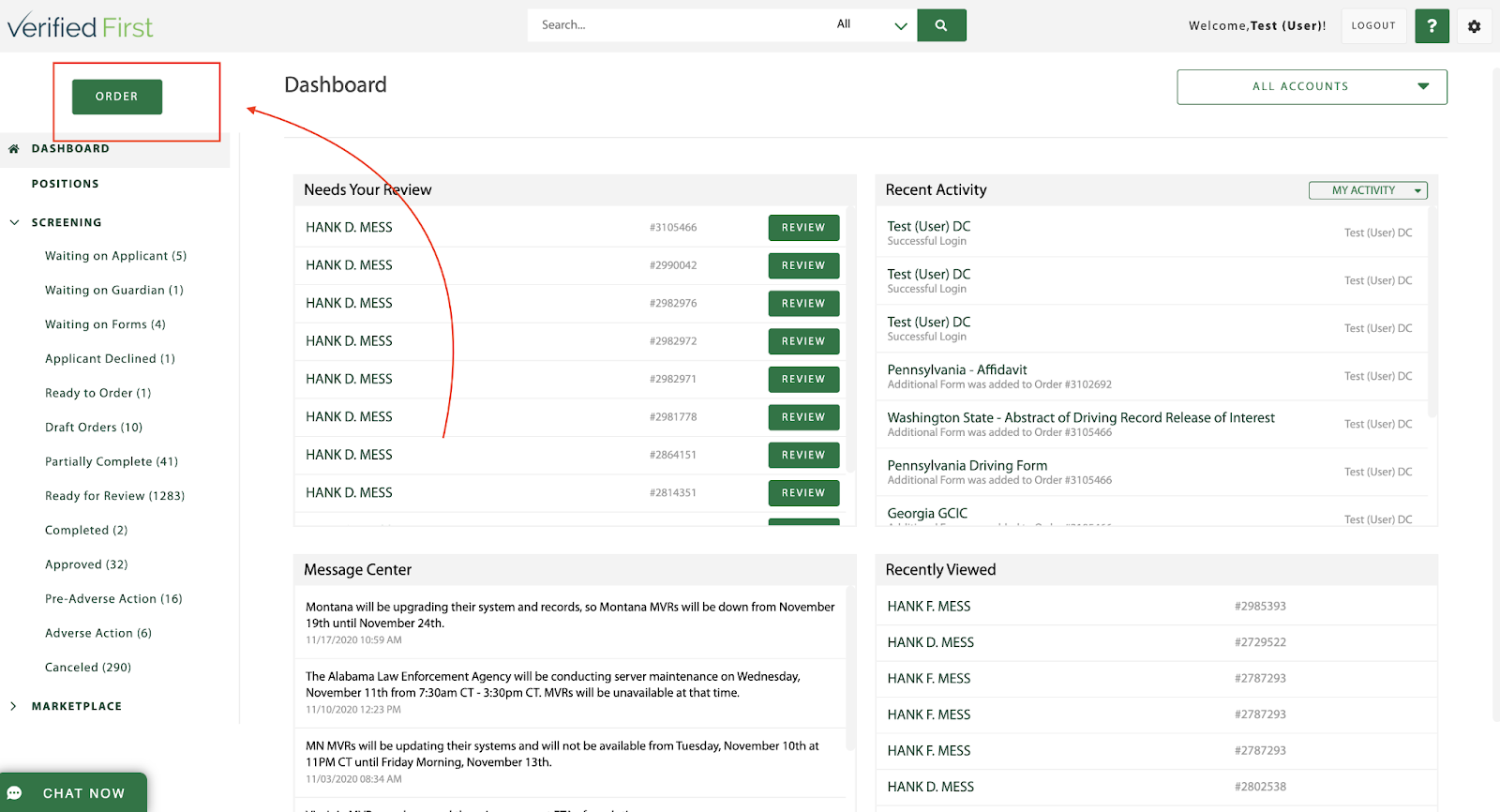 Quest Ordering Process – Client Resource Center